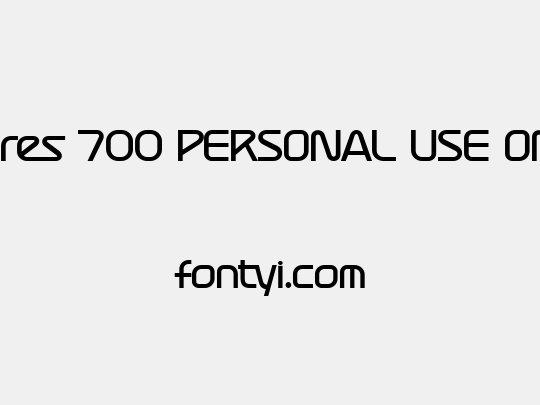 Atures 700 PERSONAL USE ONLY - 字易网