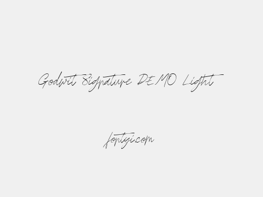 Godwit Signature DEMO Light - 字易网